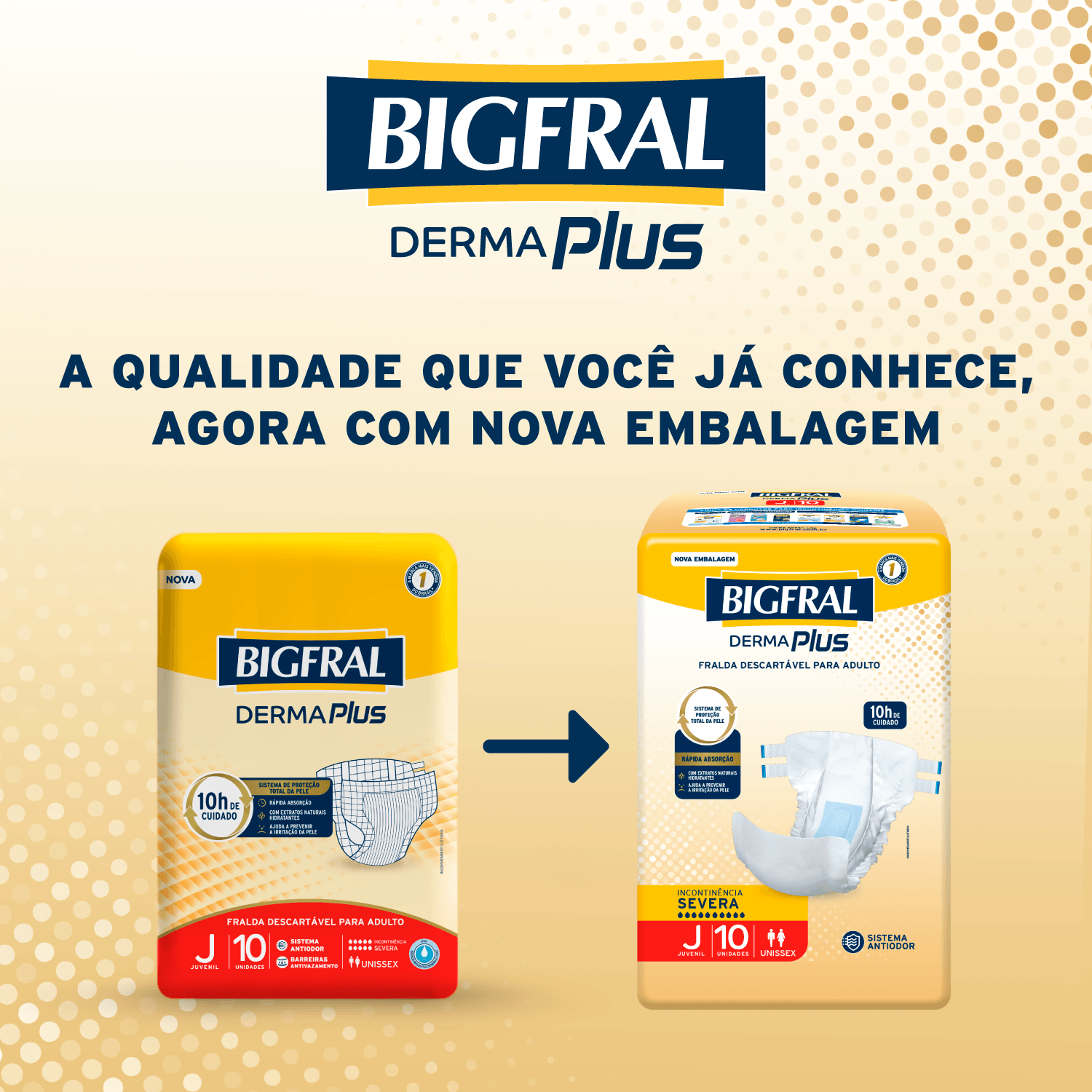 Fralda Bigfral Derma Plus Juvenil 10 Unidades - BIGFRAL | A marca n° 1 ...